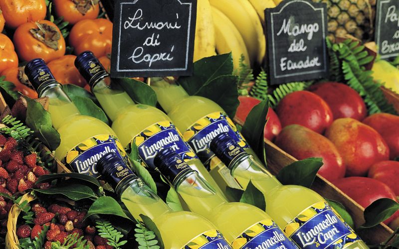 Limoncello di Capri Local products on Capri